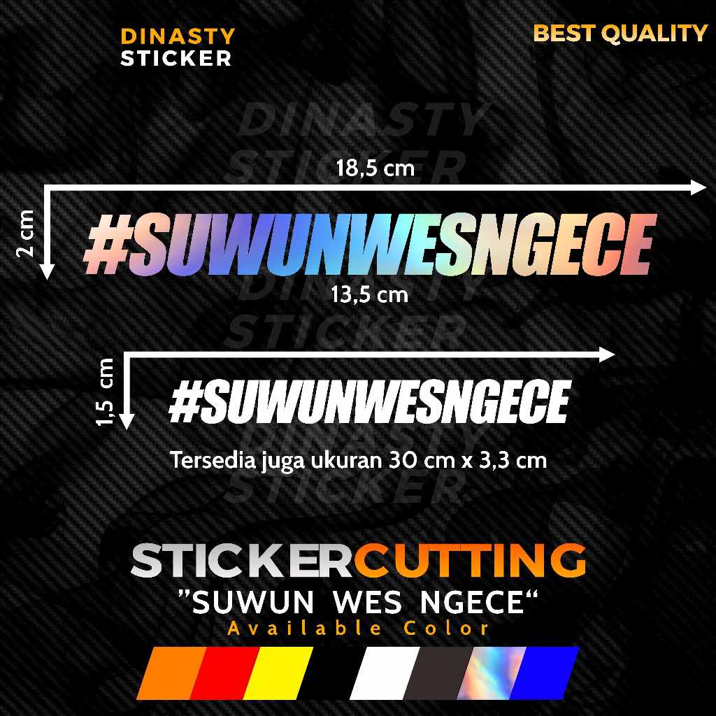 Jual STICKER STIKER CUTTING VIRAL SUWUN WES NGECE | Shopee Indonesia