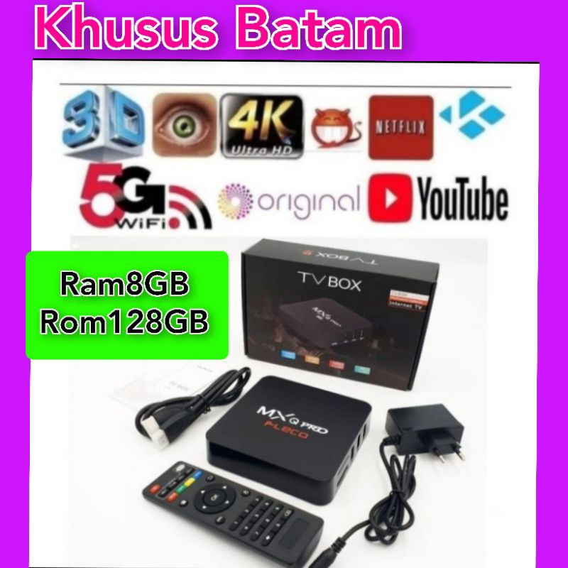 Jual TV BOX ANDROID RAM 8GB/128GB ANDROID TV BOX MXQ Pro 4K 5G (KHUSUS ...