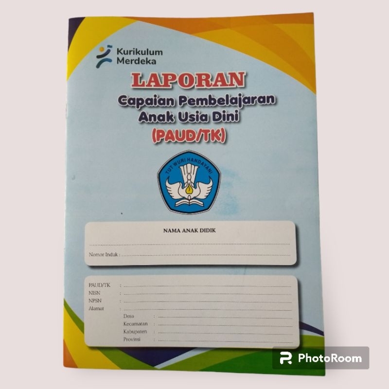 Jual buku raport TK/PAUD kurikulum merdeka laporan capaian pembelajaran ...