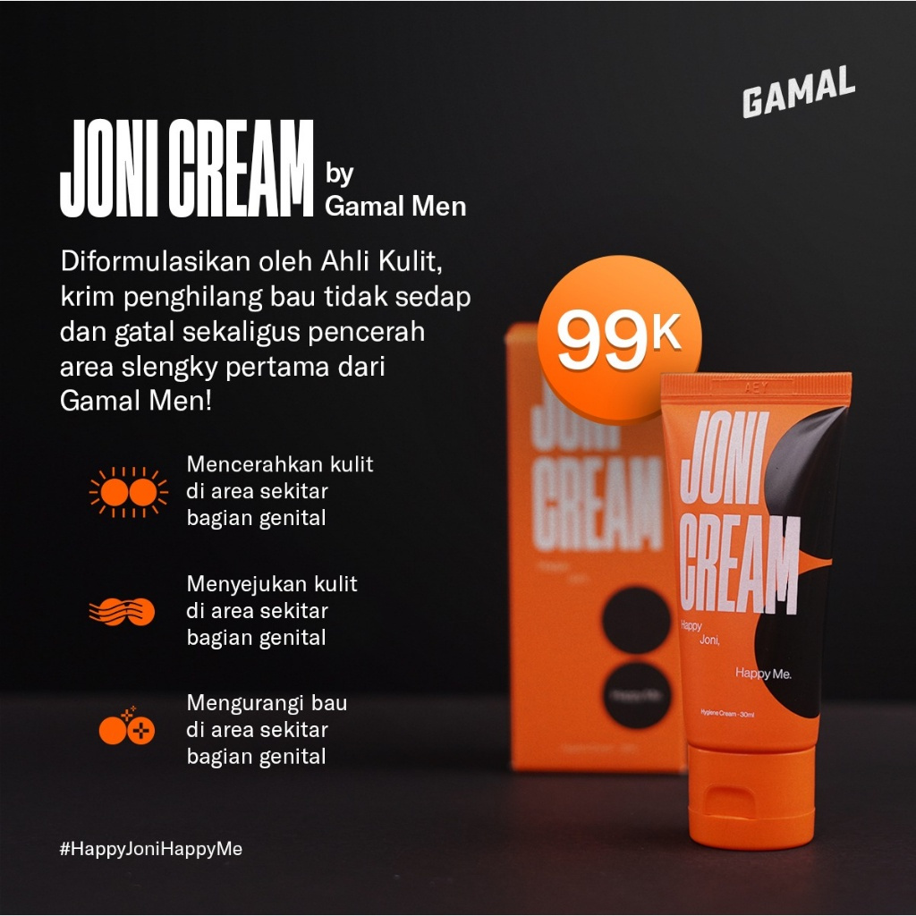 Jual Joni Cream by Gamal - Krim Pelembab, Penghilang Bau & Pencerah ...