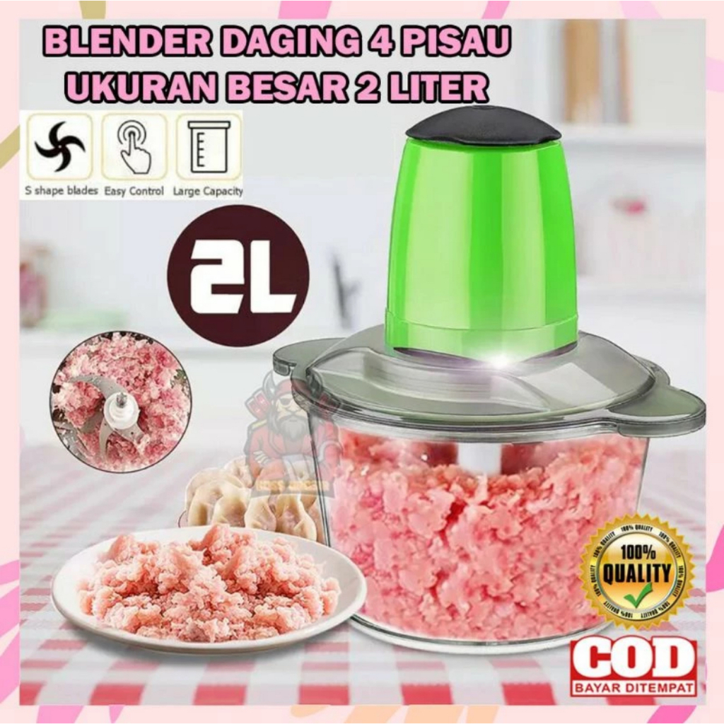 Jual FAUS CHOPPER BLENDER DAGING ELEKTRIK / ALAT PENGGILING DAGING BUMBU DAPUR SERBAGUNA / MEAT ...