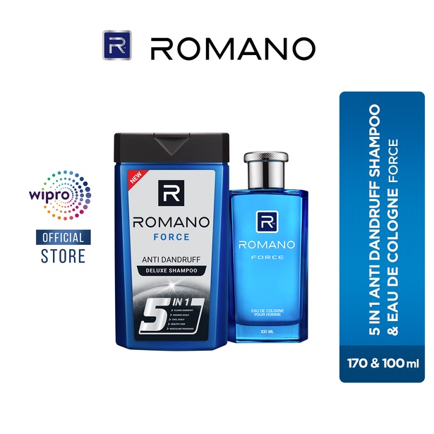 Jual Swip up!!! Romano Shampoo Anti-Dandruff Force + EDC Force | Shopee ...