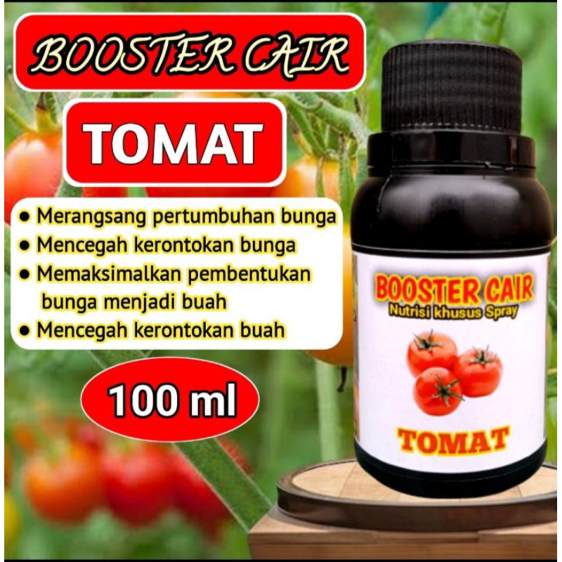 Jual Pupuk booster tomat perangsang bunga dan pelebat buah anti rontok 100 ml bisa cod promo ...