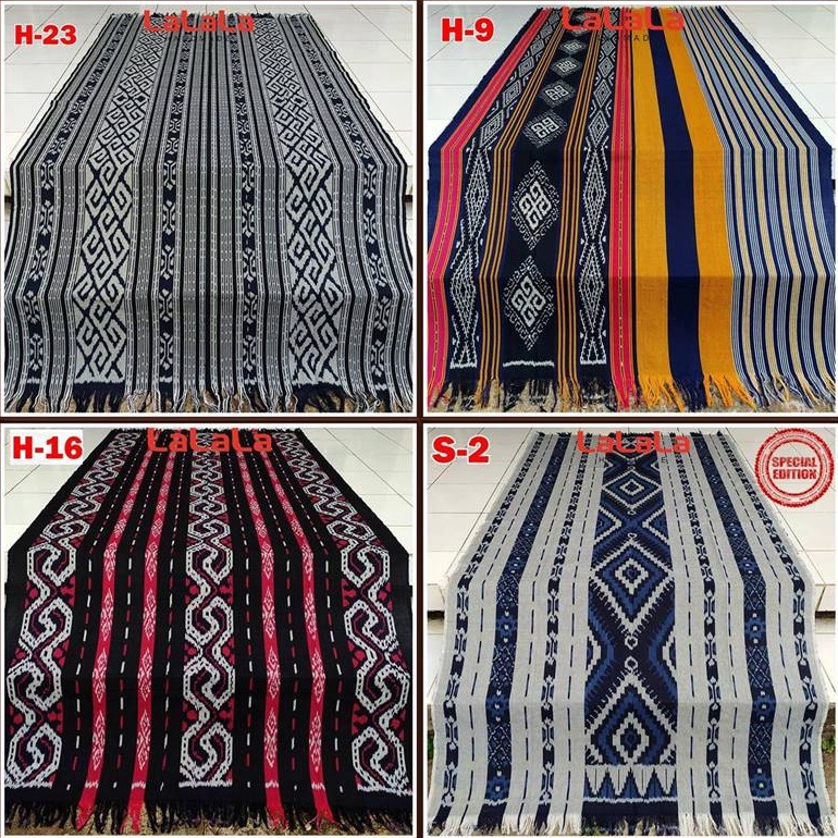 Jual 12.12 Product HOT Kain Tenun Ikat Blanket Etnik Kalimantan Lombok ...