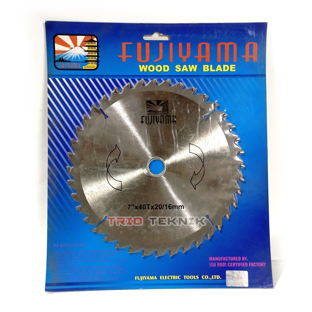 Jual Mata Circular Saw 7 inch Fujiyama 40 T | Shopee Indonesia
