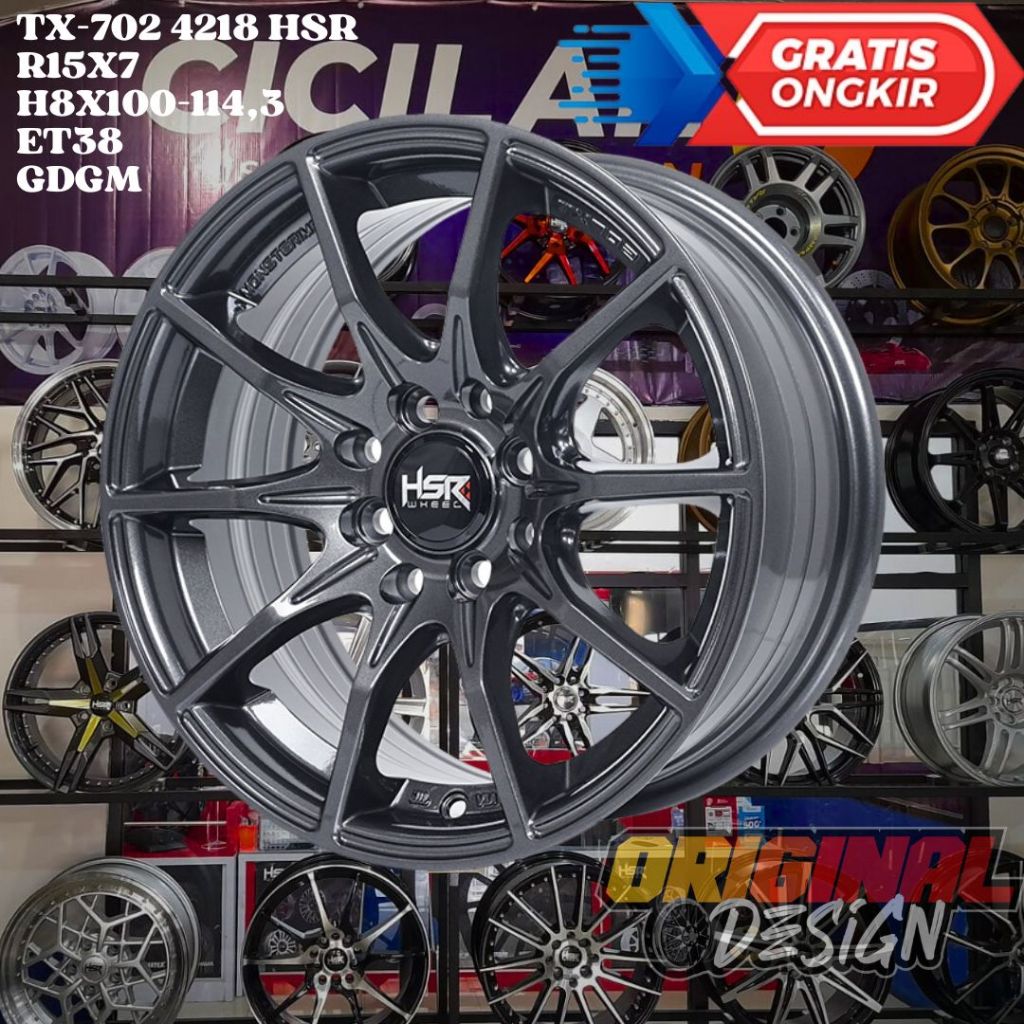 Jual Velg Mobil Ring 15 R15 HSR TX 702 Cocok Untuk Avanza Mirage March ...