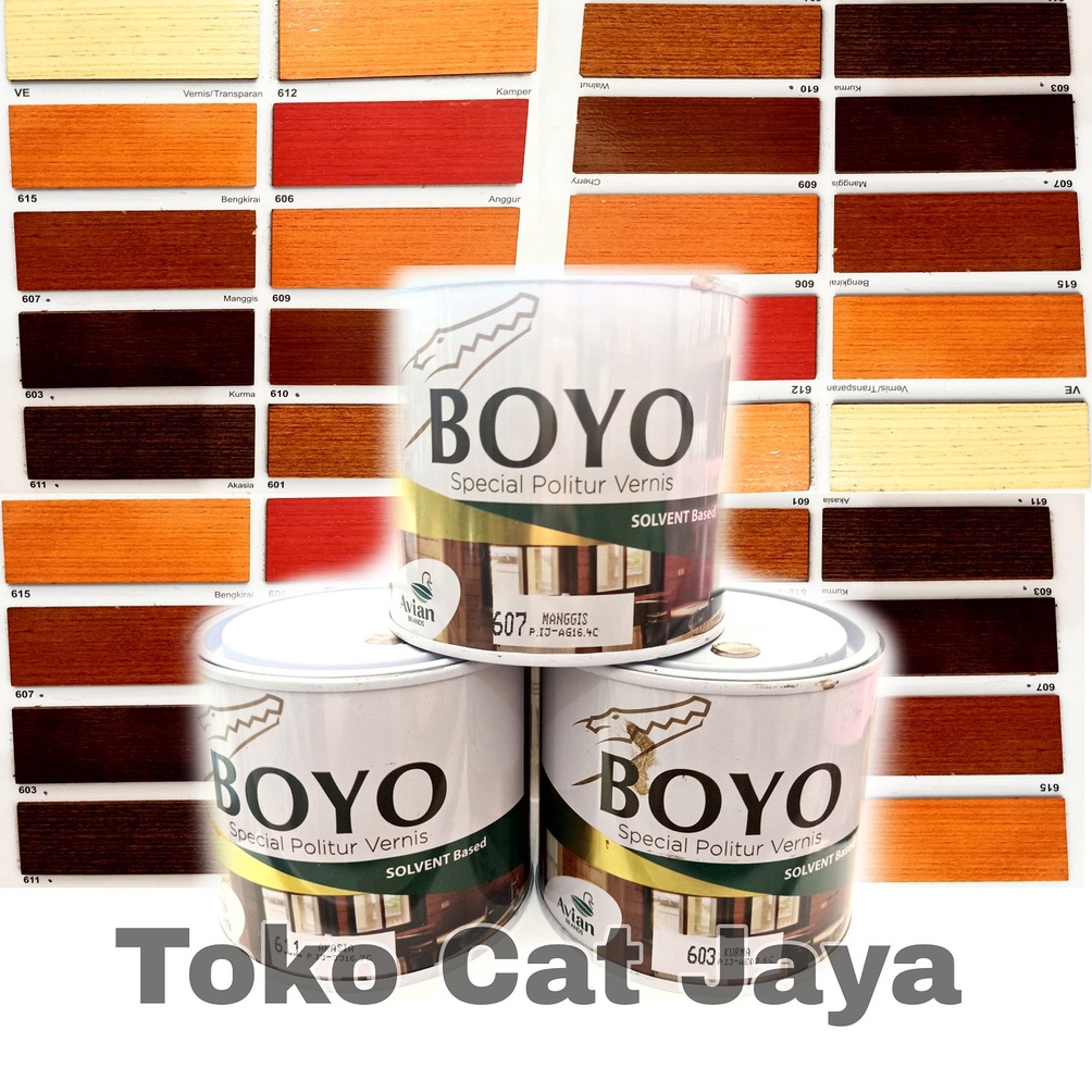 Jual Produk Premium.. BOYO POLITUR 450 cc / Cat Kayu Boyo 1/2 Kg / 0,45 ...
