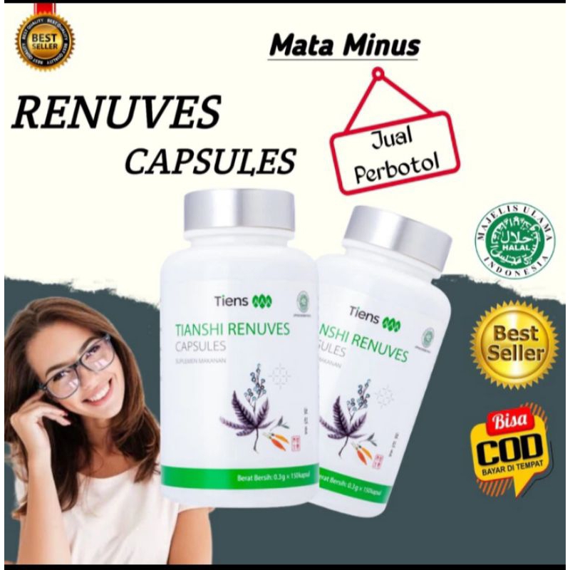 Jual SUPLEMEN TIANSHI RENUVES CAPSULES OBAT MATA MINUS ORIGINAL RENUVES ...