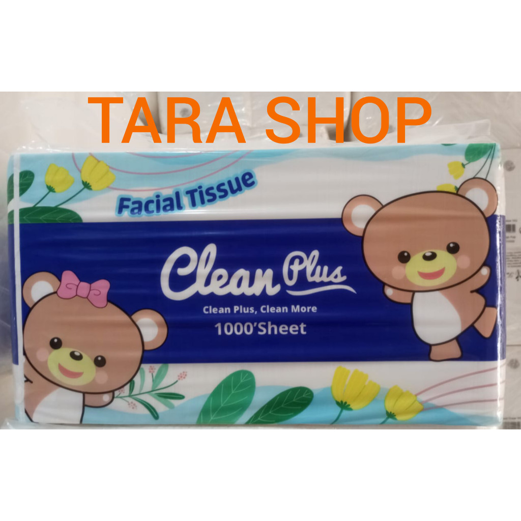 Jual Clean Plus - Tissue Wajah 1000 Sheet (2 ply) I Tisu Wajah | Shopee ...