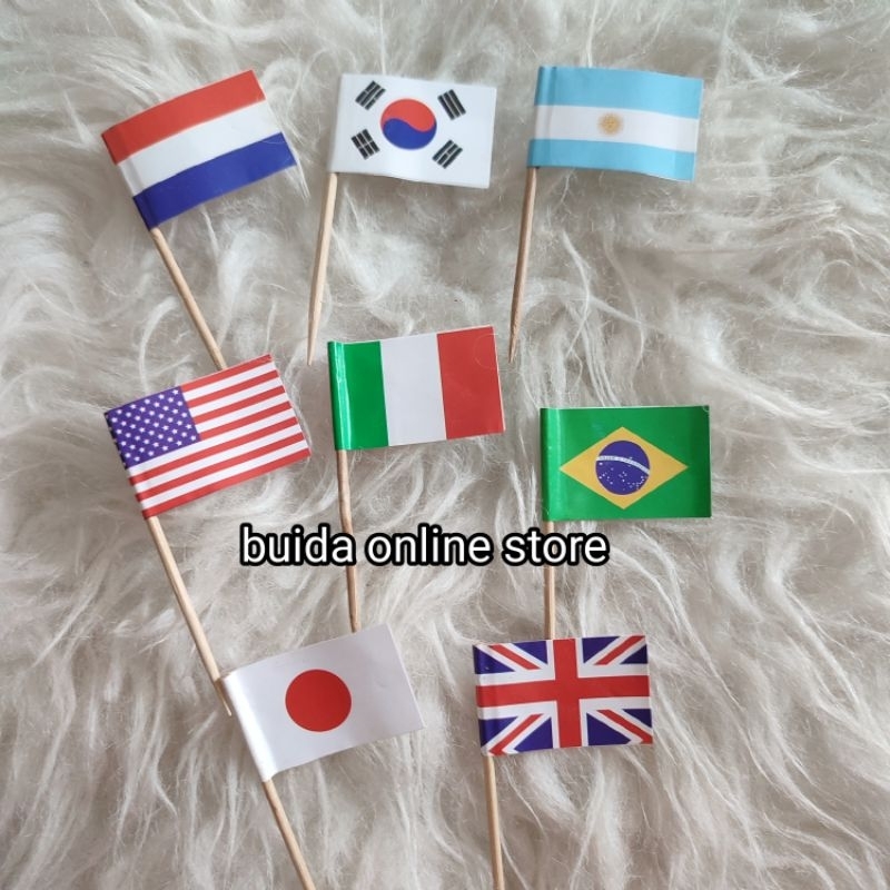 Jual Topper Bendera Negara di Seluruh Dunia Jepang China Amerika ...