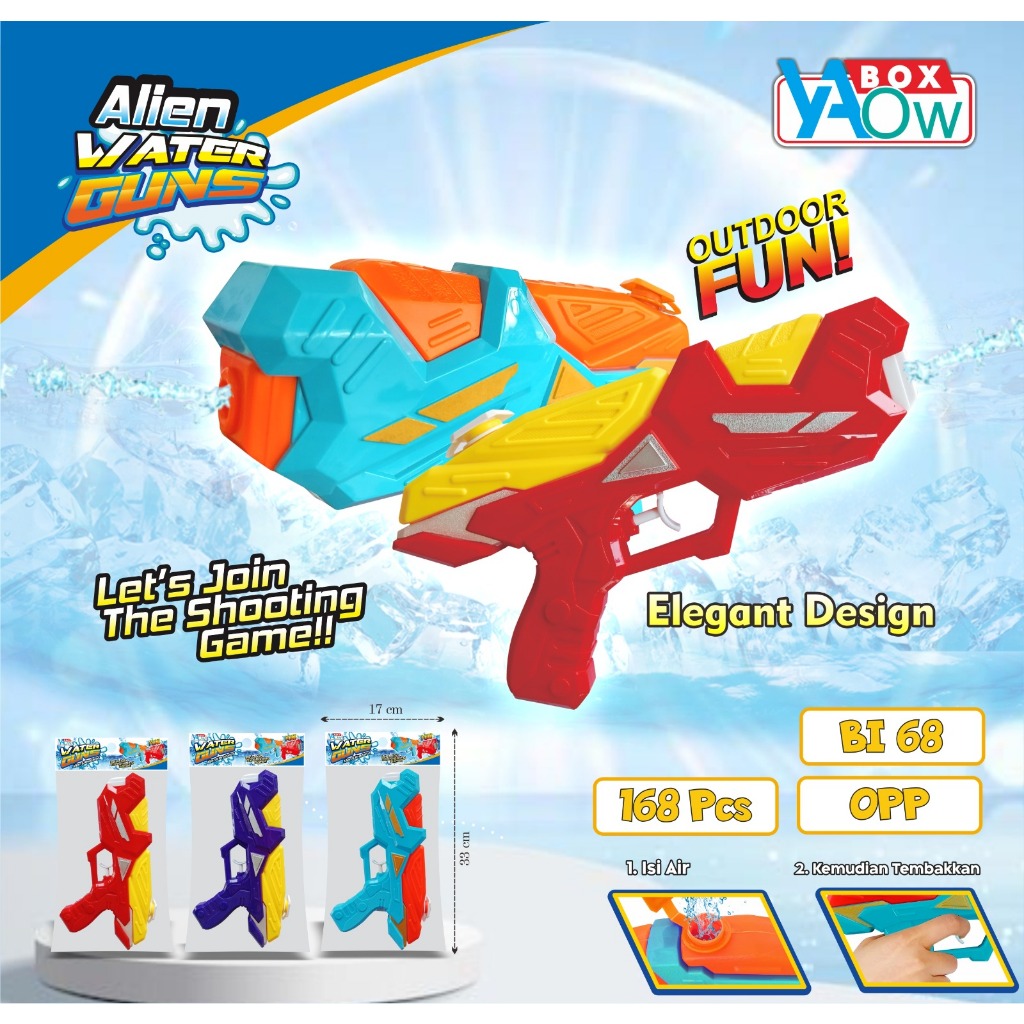 Jual PROMO!! Mainan Anak Pistol Air ALIEN WATER GUNS Mainan Water Gun ...