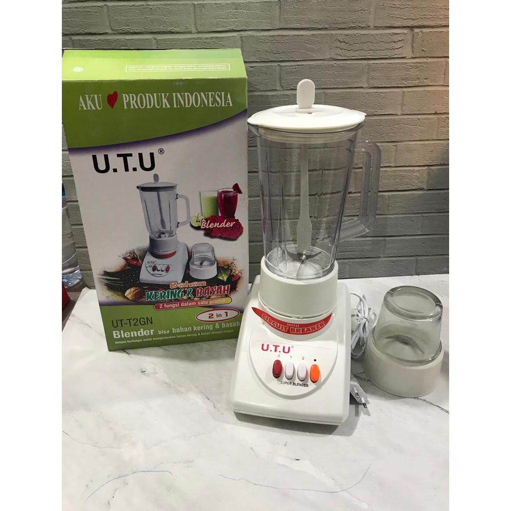 Jual SSA UTU Blender UTU 2 Tabung Besar Plastik / Kaca Dan Tabung Kecil Kaca 1 Liter UT T2GN ...