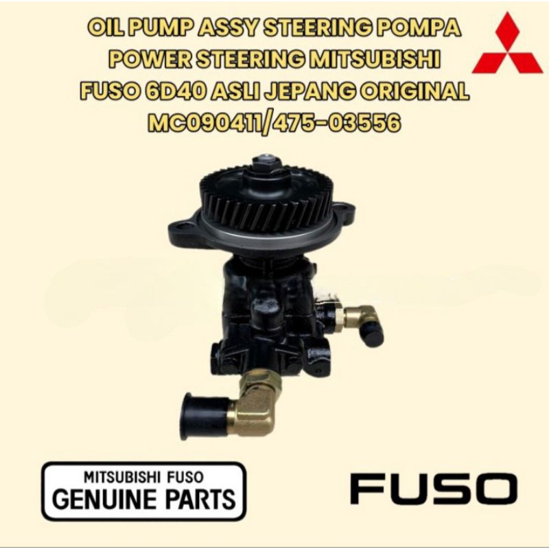 Jual POMPA POWER STEERING MITSUBISHI FUSO 6D40 ASLI JEPANG MC090411 ...