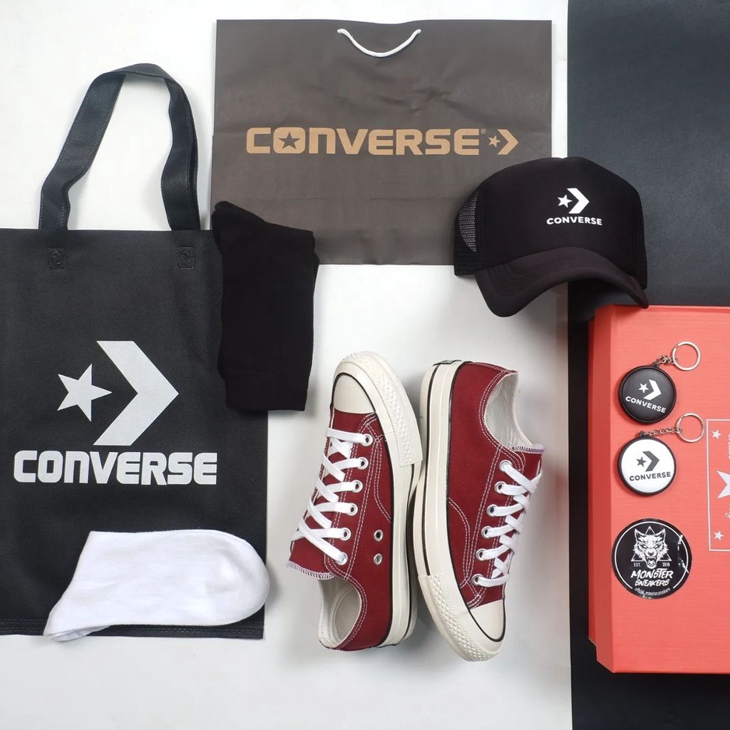 Jual Cons Chuck Taylor All Star 70S Low Maroon [ BANYAK BONUS ...