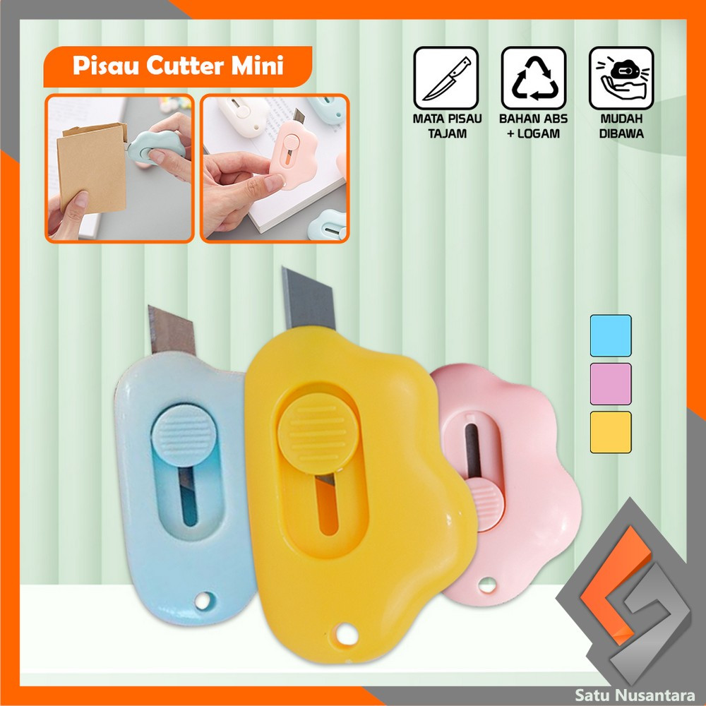 Jual SN-C953 Cutter Mini Lucu Bentuk Awan / Pisau Kartun Alat Bantu ...