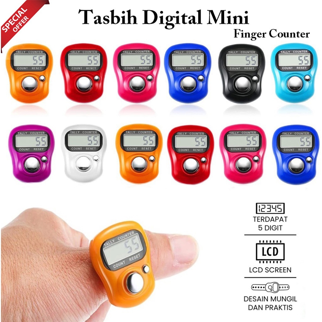 Jual Tasbih Digital Mini Tasbeh Digital Tasbih Ibadah Tasbih Jari ...