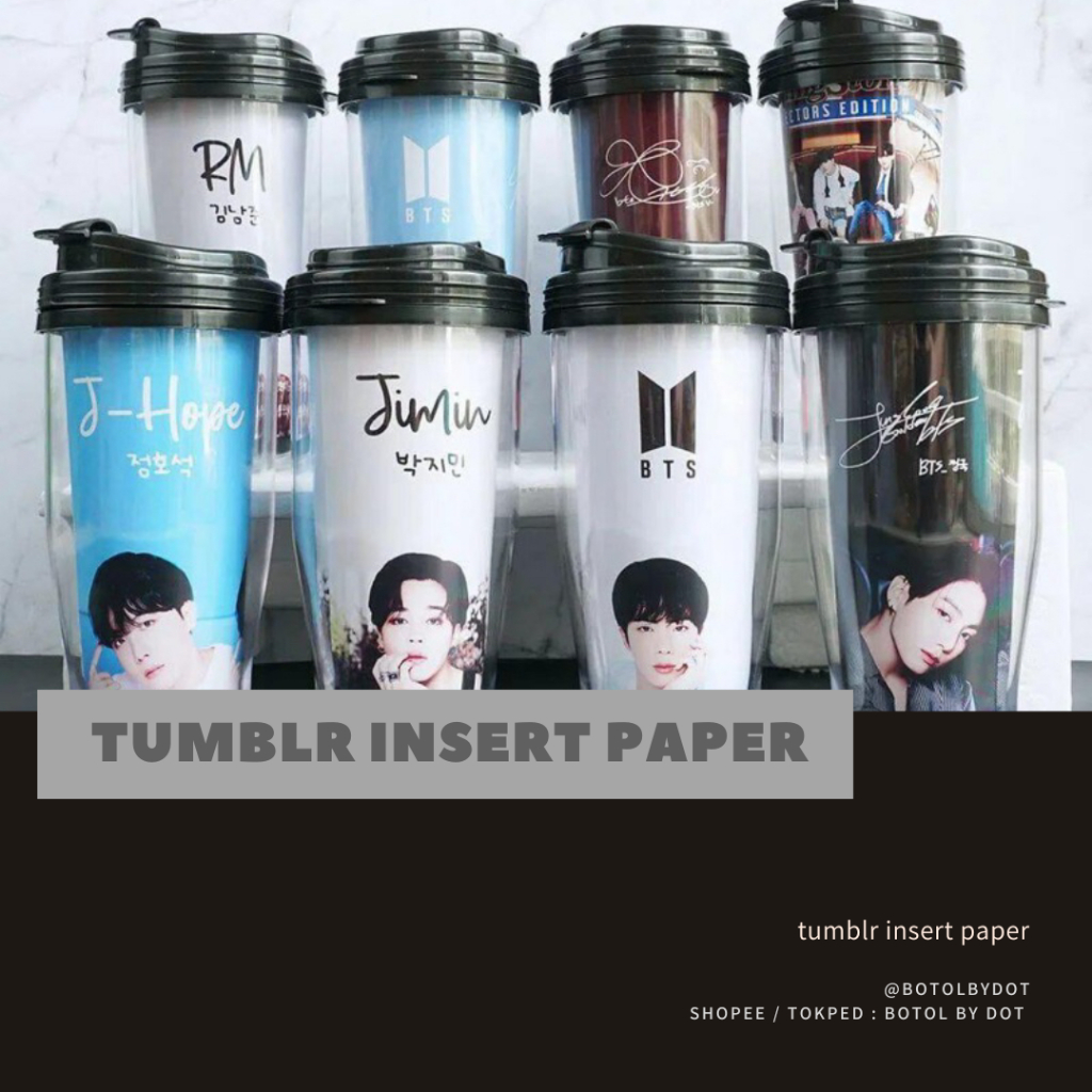 Jual Tumbler Insert Paper / Custom botol | Shopee Indonesia
