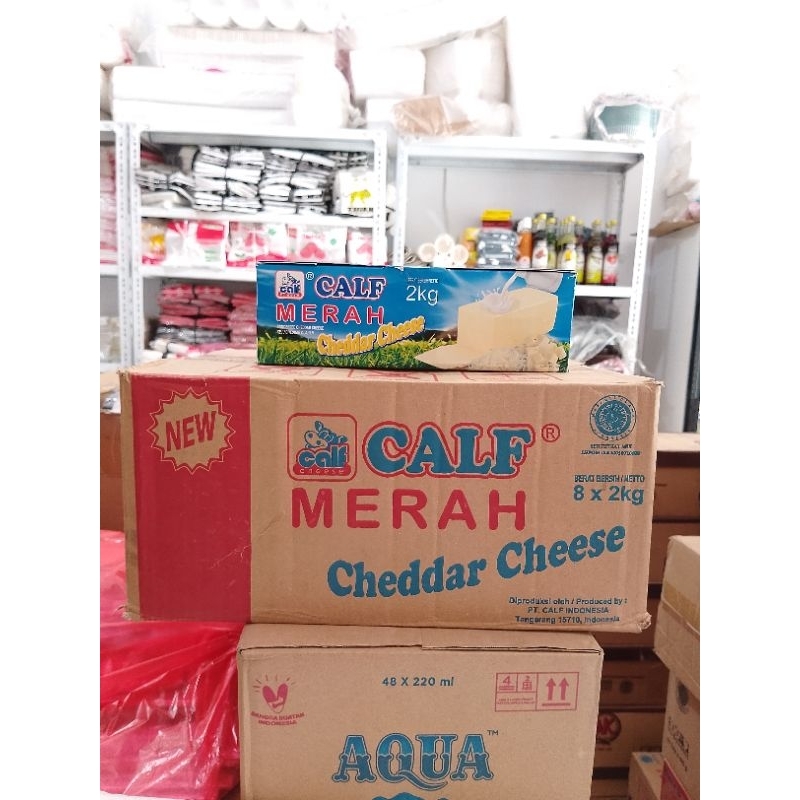 Jual KEJU CALF MERAH 2 KG KEJU CHEDDAR ( EXP Feb 2024) | Shopee Indonesia