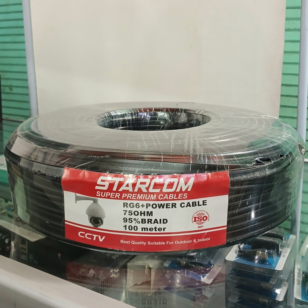 Jual KABEL CCTV RG6 STARCOM | Shopee Indonesia