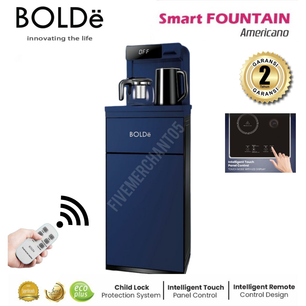 Jual Smart Dispenser Bolde Fountain AMERICANO Touch LED Remote Galon ...