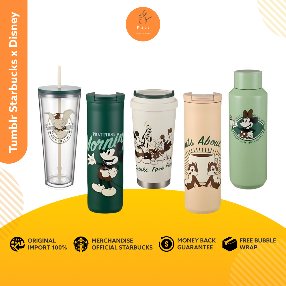 Jual Tumbler Starbucks x Disney Merchandise Chip and Dale Mickey Minnie Mouse Donald Duck Disney ...