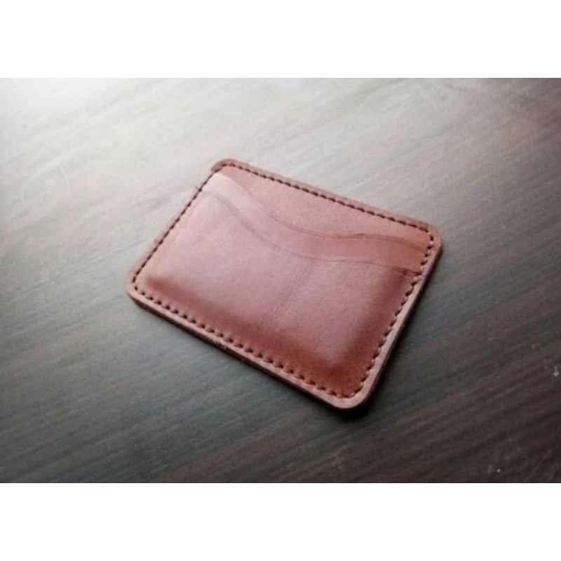 Jual Dompet Kartu Kulit Sapi - Coklat | Shopee Indonesia