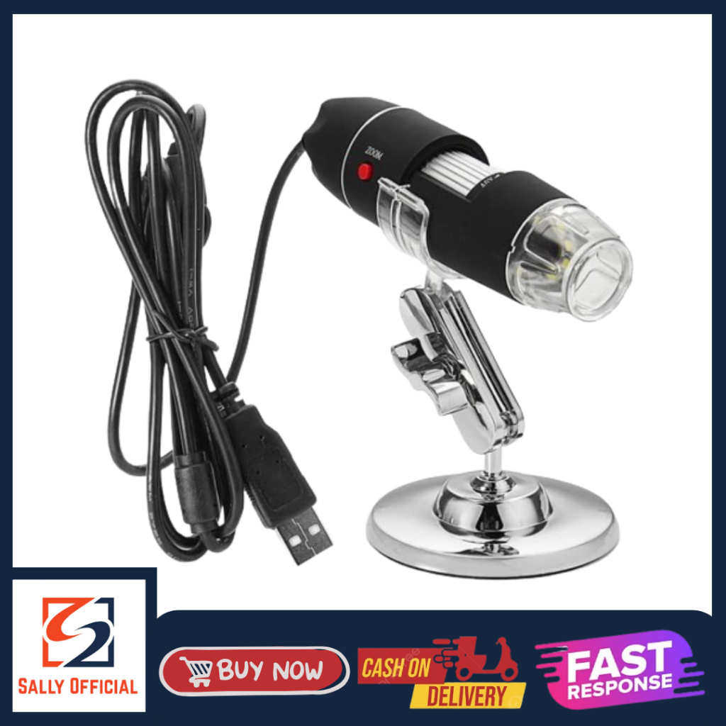 Jual Digital Microscope Endoscope LED 1600x USB Mikroskop Endoskop ...