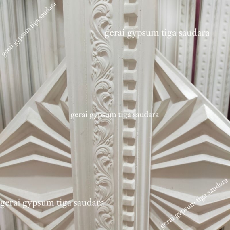 Jual Lis Gypsum - List gipsum 15cm Motif Bunga Rel - Lis Profil Gypsum ...