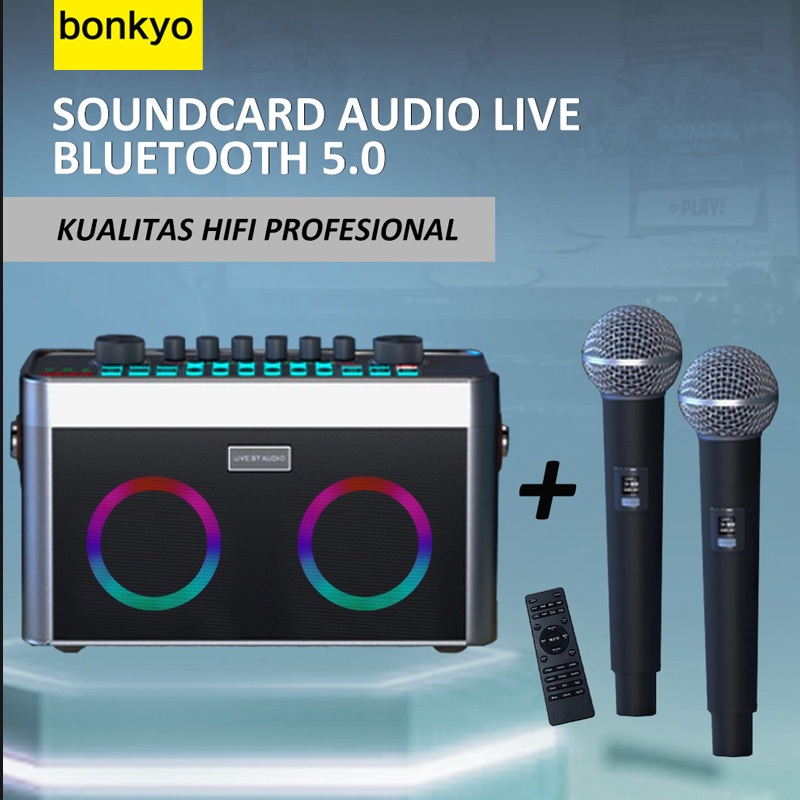 Jual Bonkyo SY9 sound card audio all-in-one machine singing live ...