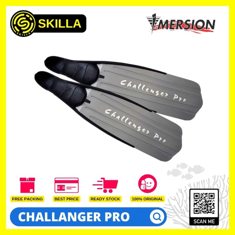 Jual Imersion Challenger Pro Freediving Spearfishing Long Fins | Shopee ...