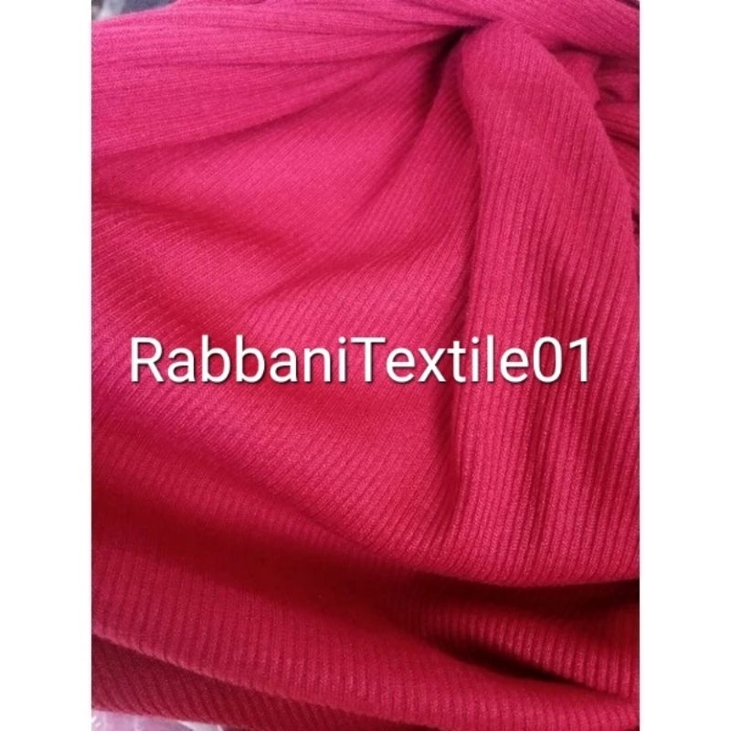 Jual Bahan Rib knit araha baju kaos pergelangan tangan jaket switer ...