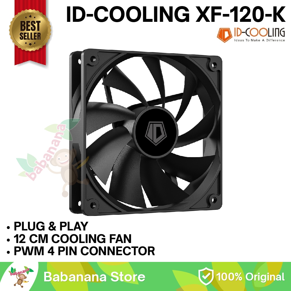 Jual FAN ID-COOLING XF-120K COOLING KIPAS 12CM 120MM PC PWM ID COOLING ...