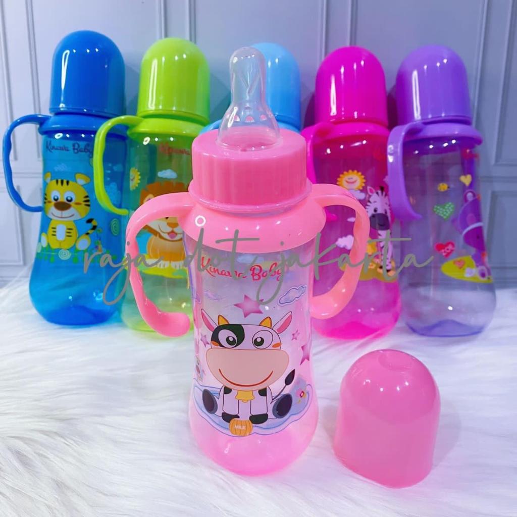 Jual Botol susu gagang warna / botol susu lucu ada gagang / botol baby ...