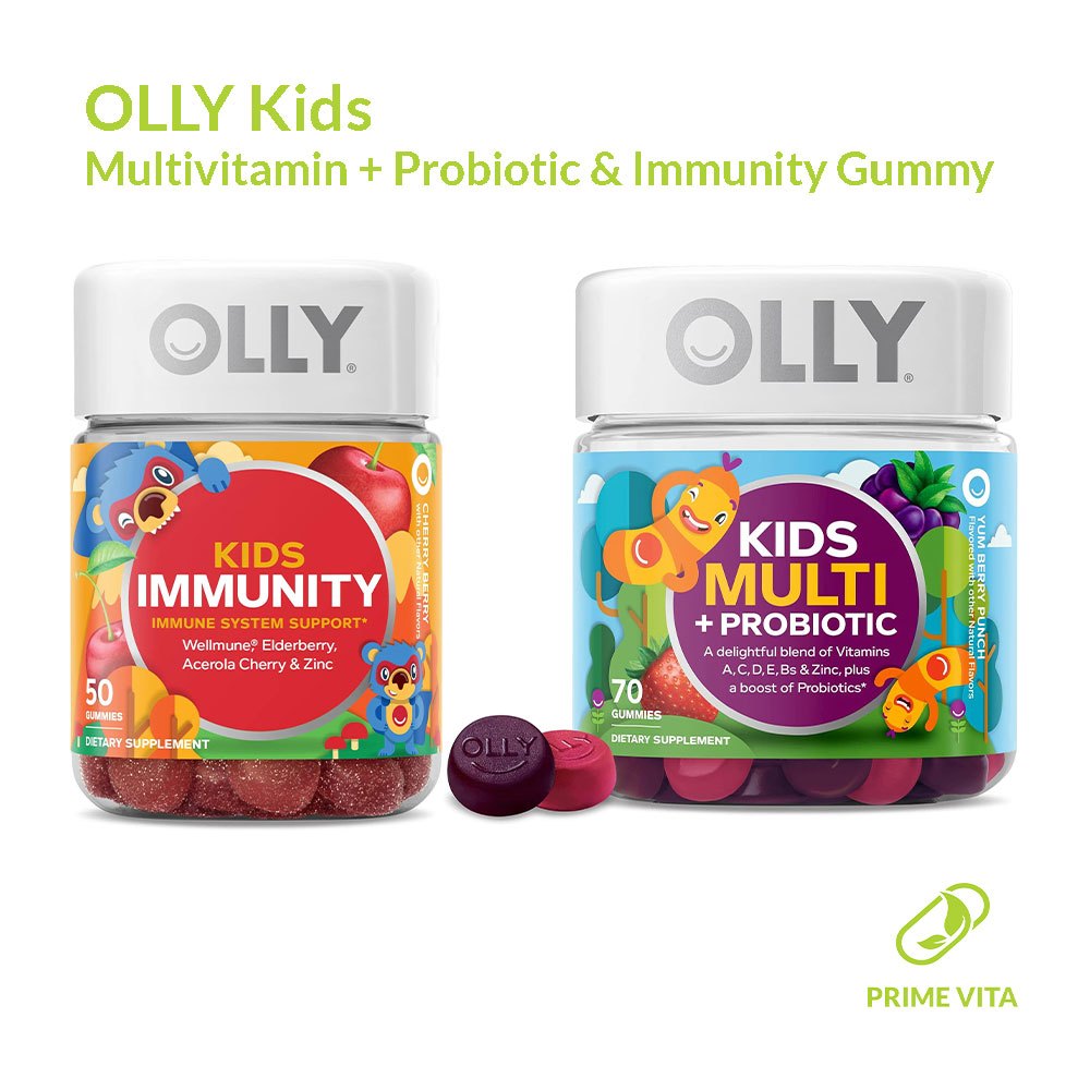 Jual OLLY Kids Multivitamin + Probiotic & Immunity Gummy Suplemen ...