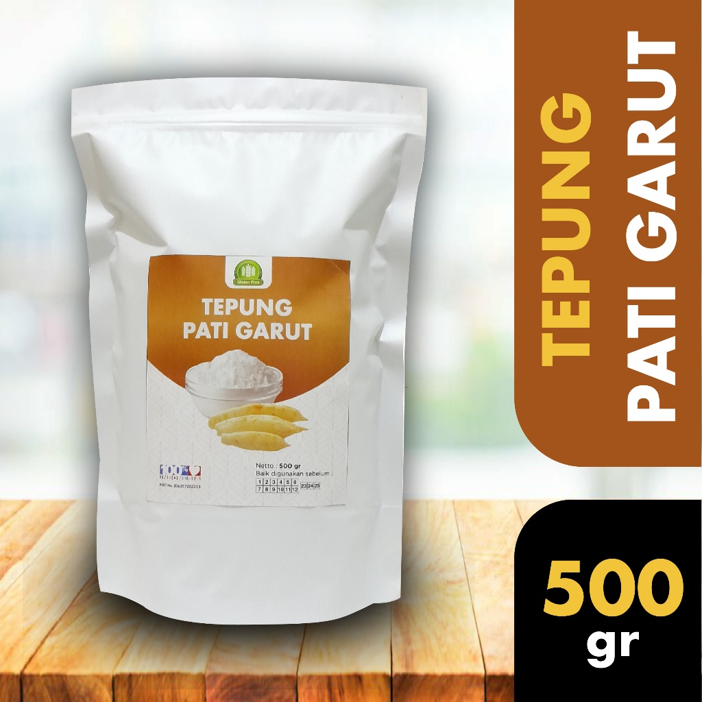 Jual Tepung Umbi Garut Pati Irut Asli Obat Asam Lambung 500gr | Shopee ...