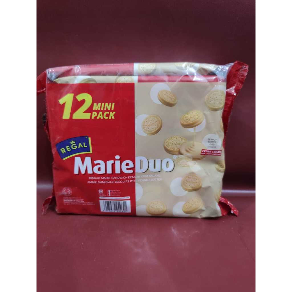 Jual Regal Marie Duo Peanut isi 12 Mini Pack | Shopee Indonesia