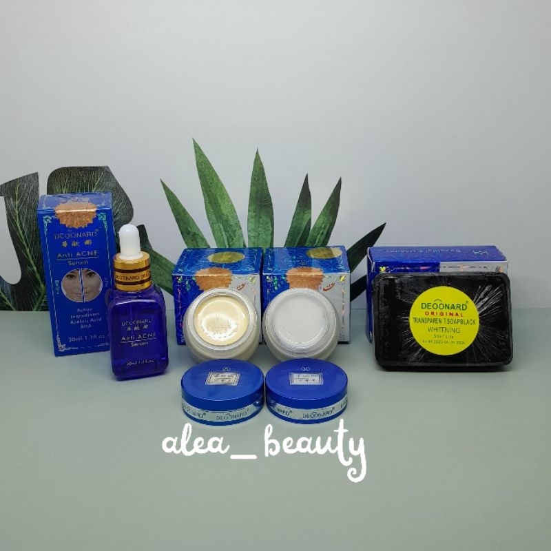 Jual Paket Deoonard Biru 4in1 [ Cream AB + Sabun + Serum Anti Acne ...