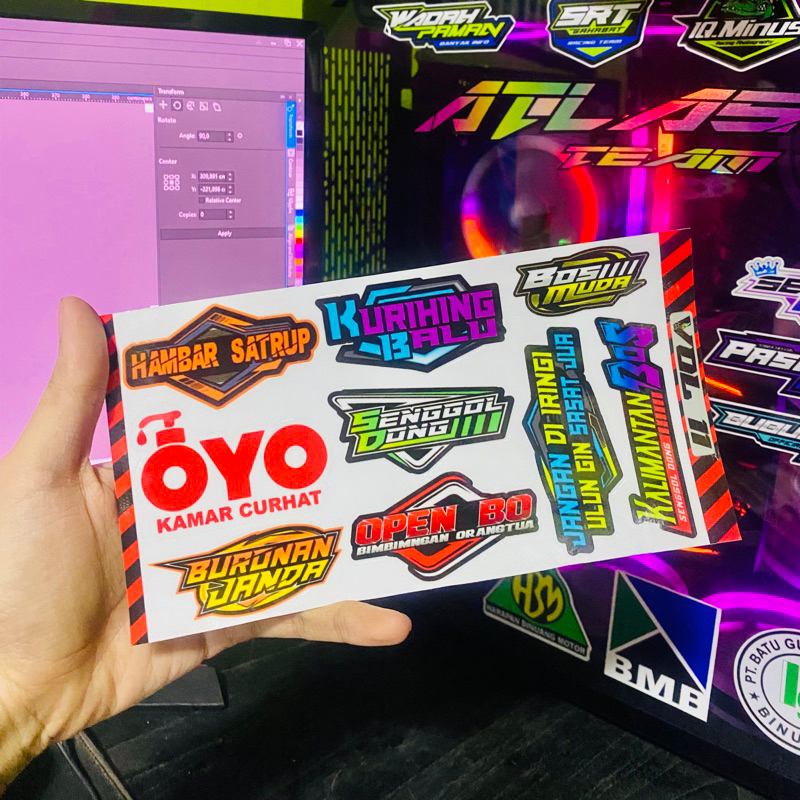Jual Stiker/sticker VOL11 Viral Kata Racing Keren | Shopee Indonesia