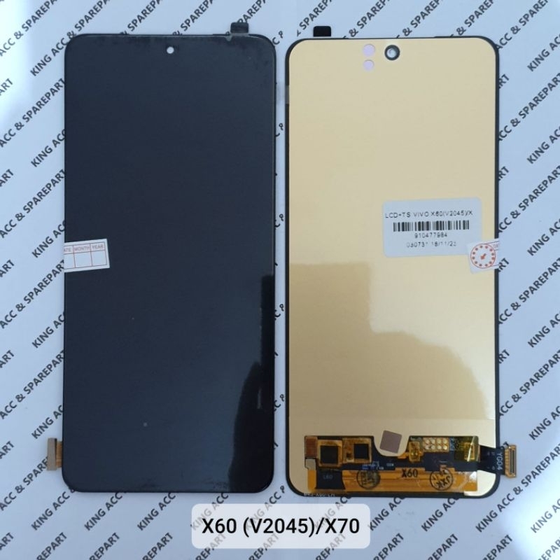 Jual LCD TOUCHSCREEN VIVO X60 V2045 X70 BLACK ORIGINAL OLED | Shopee Indonesia