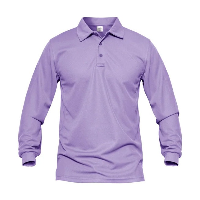 Jual Jemssky - Kaos Polo Shirt Kerah Lengan Panjang Polo Polos Unisex Lilac | Shopee Indonesia