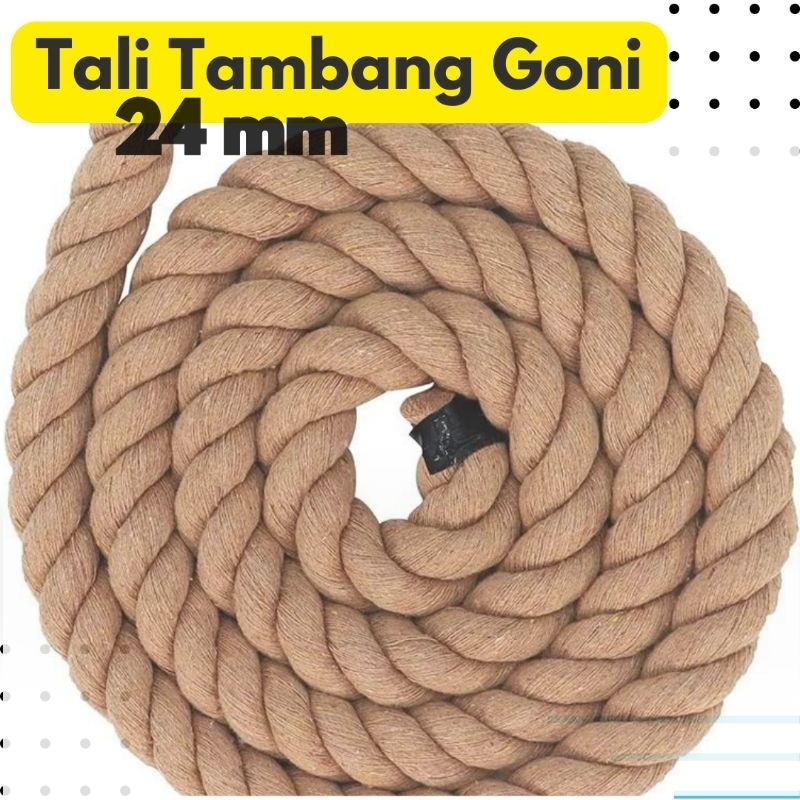 Jual TALI RAMI BESAR - TAMBANG GONI 24 MM PERMETER | Shopee Indonesia