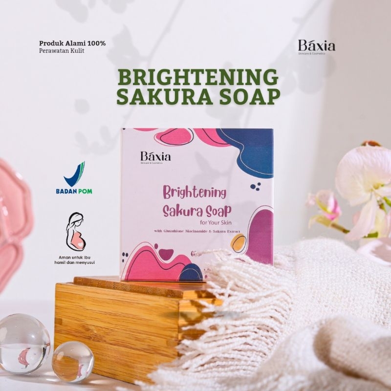 Jual Baxia Brightening Sakura Soap Sabun Pemutih Badan dan Kulit Wajah ...