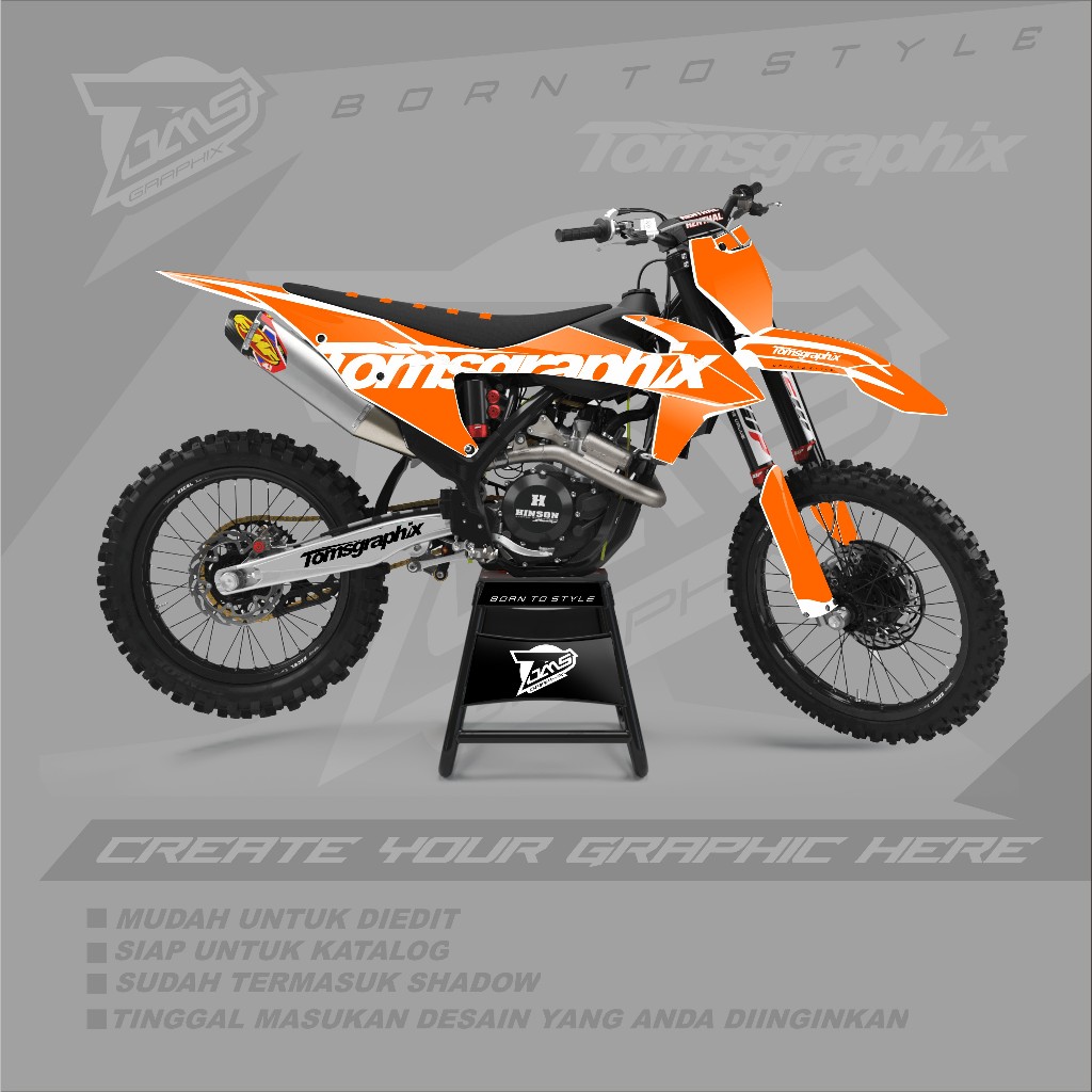 Jual mockup decal trail, mockup trail KTM | Shopee Indonesia