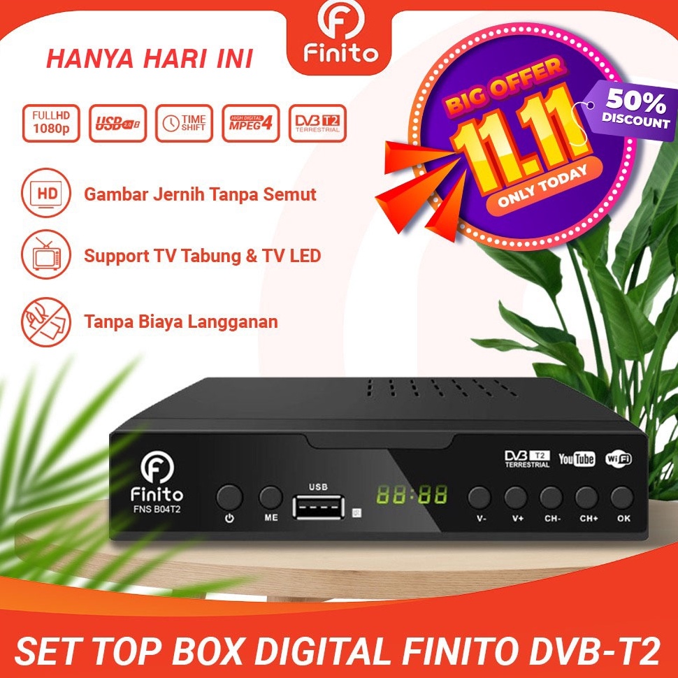 Jual 10.10 Product HOT Set Top Box Digital Finito Plat Besi Anti Panas ...