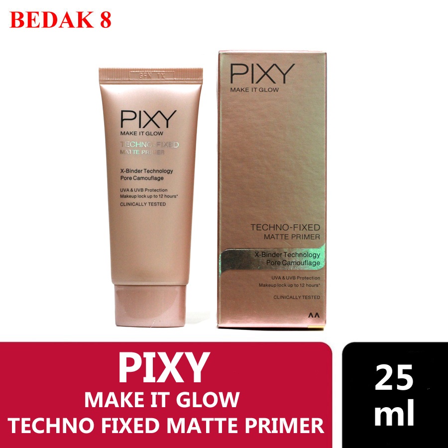 Jual PIXY Make It Glow TECHNO FIXED MATTE PRIMER 25ml | Base Make Up | BPOM | Shopee Indonesia