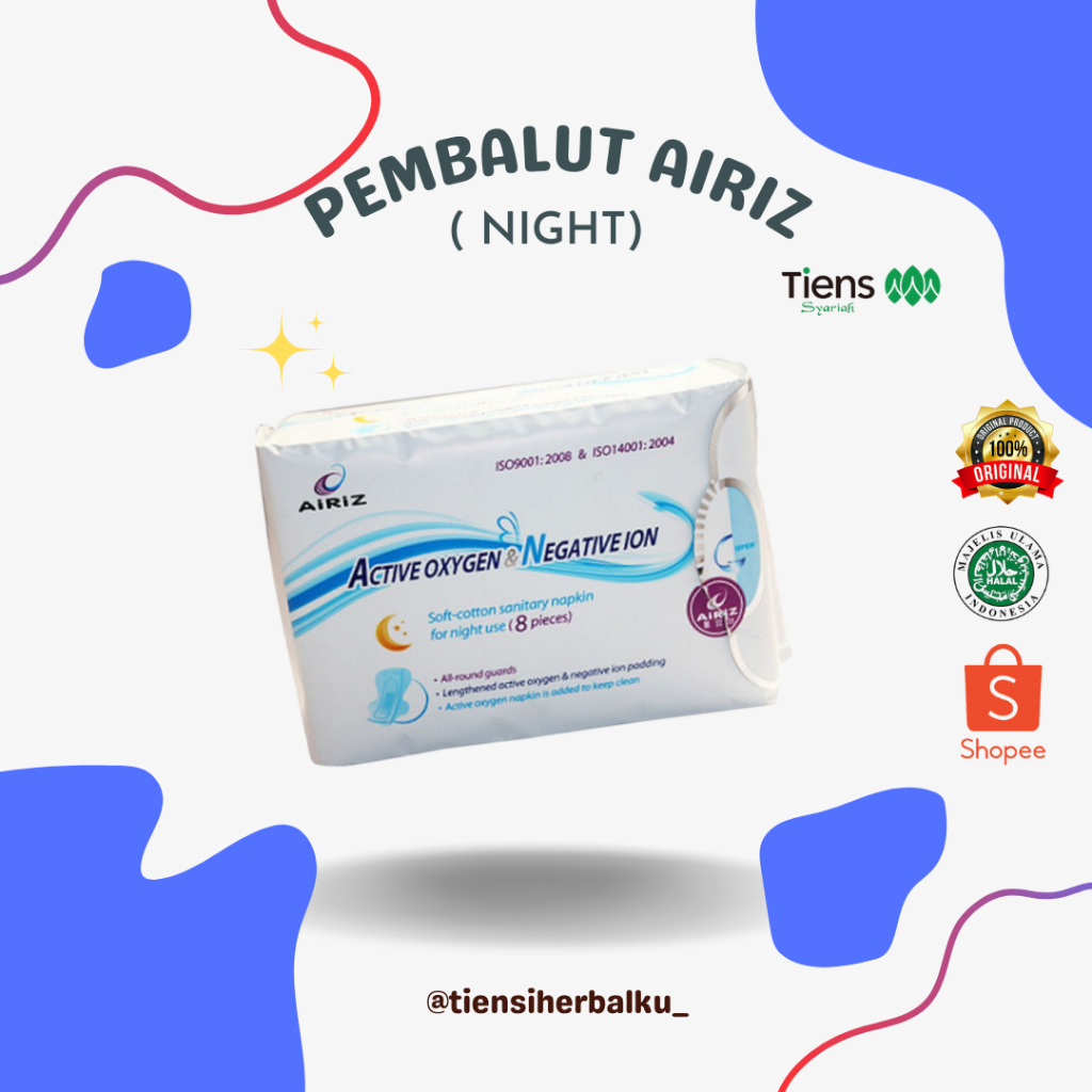 Jual [TERLARIS] PEMBALUT AIRIZ TIENS | ORIGINAL | PEMBALUT KESEHATAN ...