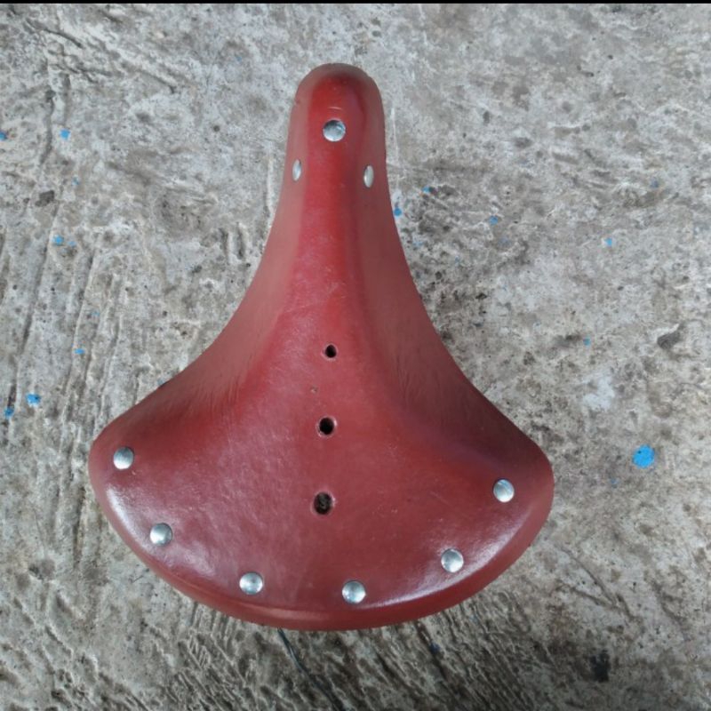 Jual sadel saddle jok joc sepeda 28 KULIT COKLAT ontel onthel onta unta ...