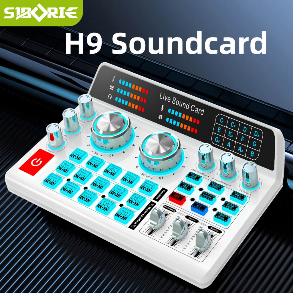 Jual Siborie Live soundcard H9 Original 48V Audio USB External Sound ...