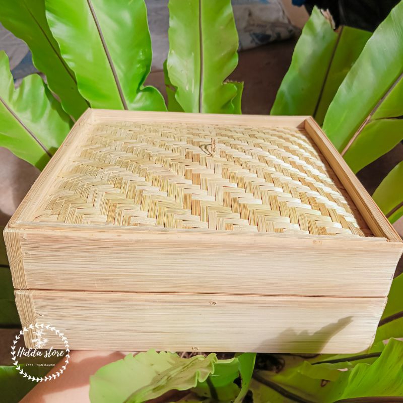 Jual klakatbambu kotak 35cm/klakat bambu persegi/klakat kukusan/klakat ...