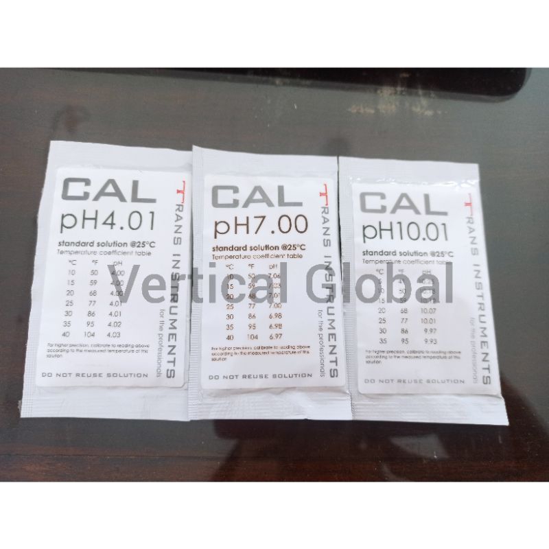 Jual Buffer Sachet Trans Instruments pH 4 pH 7 pH 10 Solution | Shopee ...